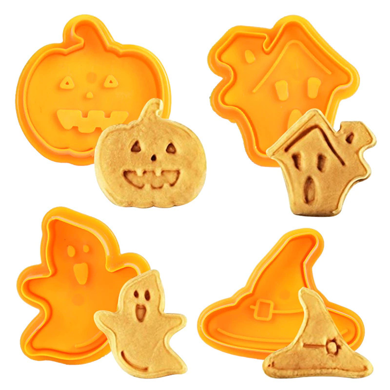 Kitchen Domain - Halloween Plunger Cutter 4 Piece Set