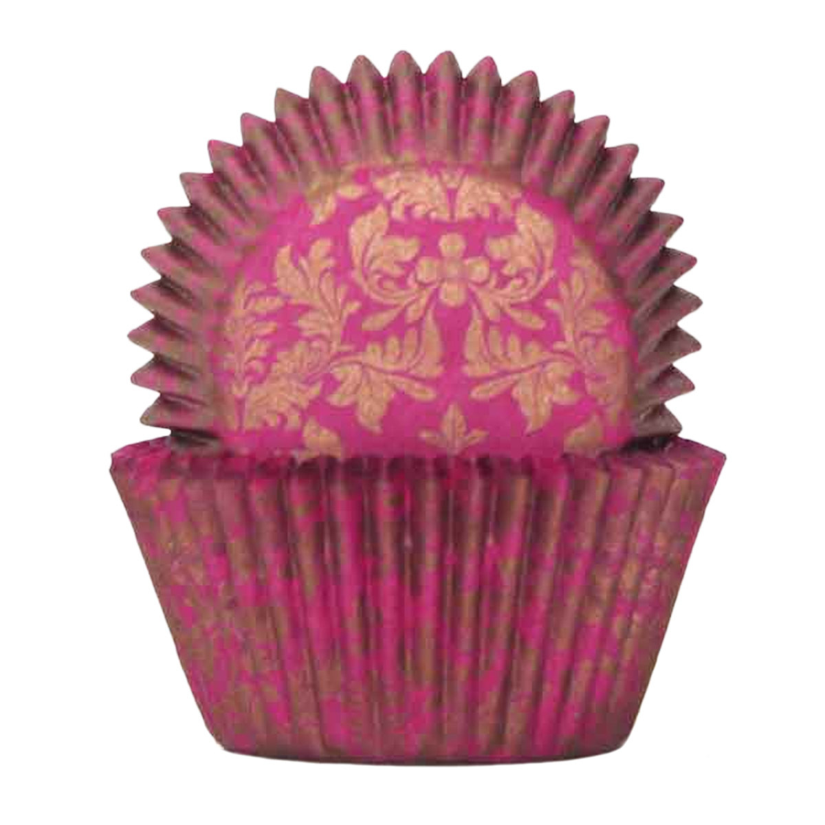 Kitchen Domain - Pink/Gold High Tea 408 Baking Cups - 100 Pack