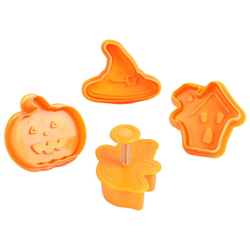 Kitchen Domain - Halloween Plunger Cutter 4 Piece Set