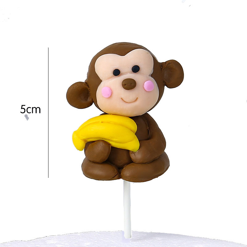 Monkey Cake topper - 5cm Tall
