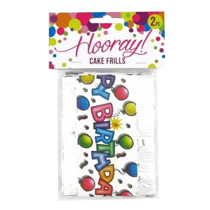 Cake Frill Happy Birthday 2pcs