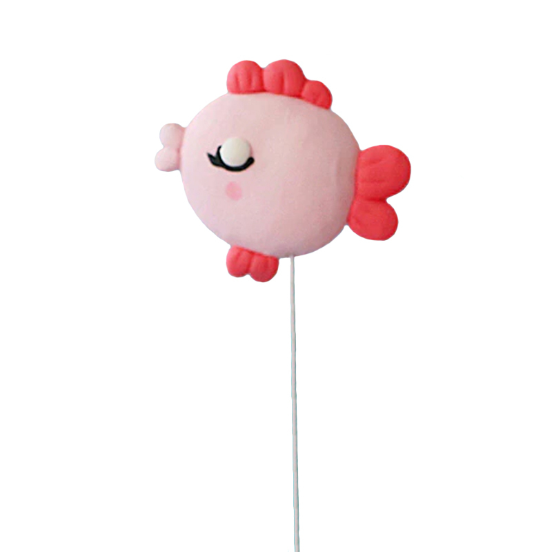Kitchen Domain - Pink Fish Cake Decoration