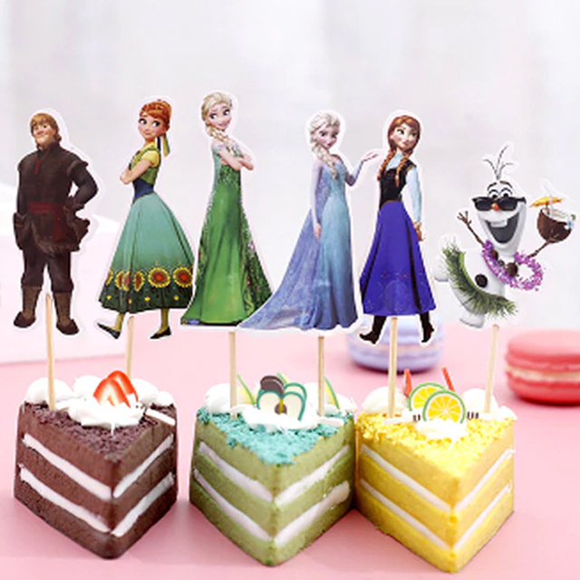 FROZEN CUPCAKE PICK TOPPERS 24PCS
