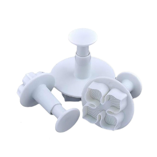 Kitchen Domain - Hydrangea Plunger Cutter 3 Piece Set